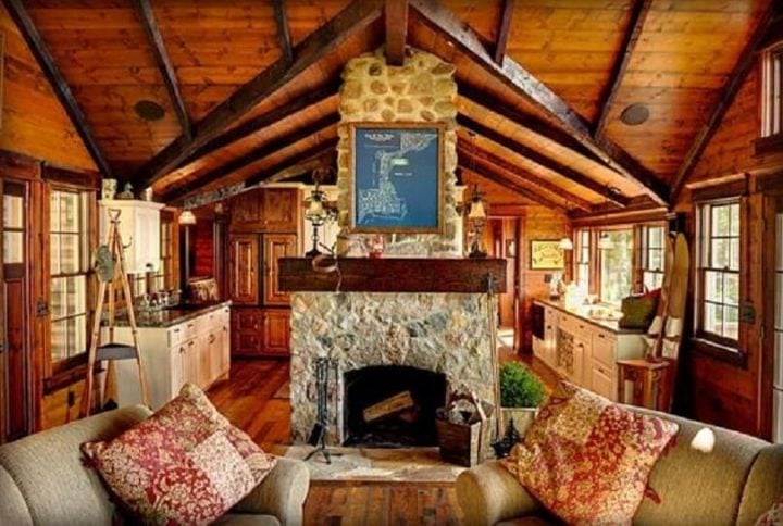 22 Luxurious Log Cabin Interiors You HAVE To See - Log Cabin Hub