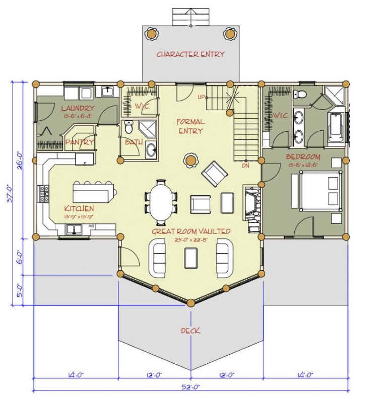 12 Customizable Log Cabin Floor Plans for Your Future Build - Log Cabin Hub